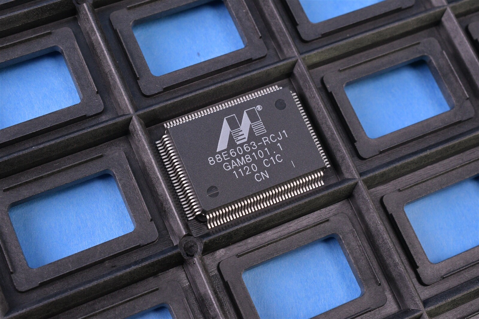 Lot of 3 MARVELL IC chip 7-Port Fast Ethernet Switch FE QoS 88E6063 ...