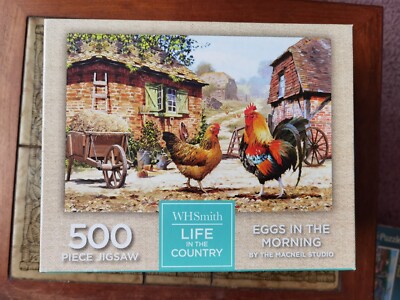 WhSmith 500 Piece Jigsaw Puzzle EGGS IN THE MORNING Life in the Country ...