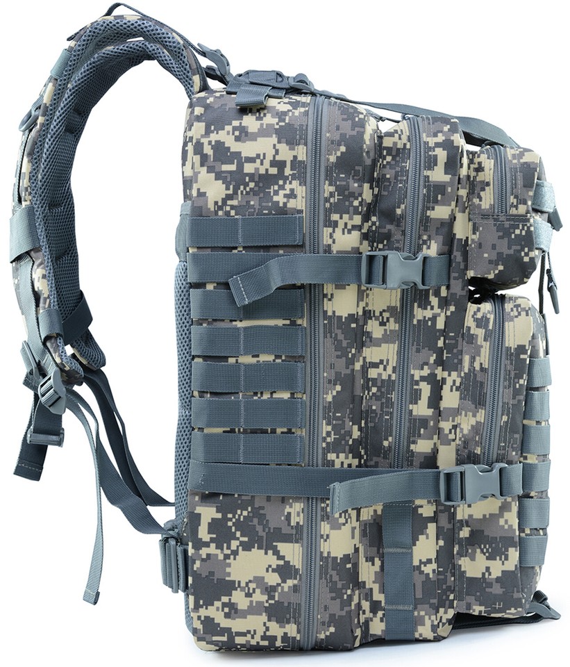 45L Military Tactical Backpack Large Army Men 3 Day Assault Pack Molle ...