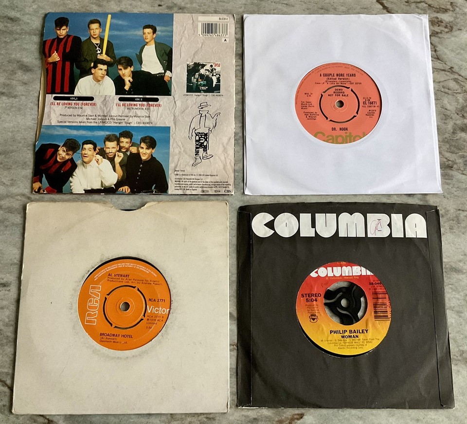 Job Lot, Record Collection 20 x 1970's/80's Pop/Rock & Chart Vinyl 45 ...