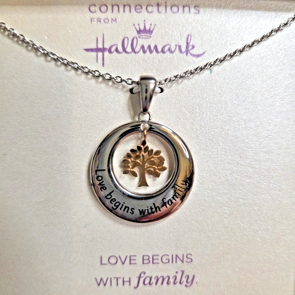 Connections by Hallmark "Love Begins with Family" Necklace | eBay