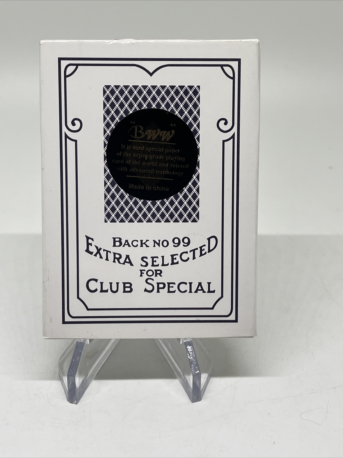 No. 99 Club Special "BWW" Casino Quality Poker Playing Cards Black | eBay