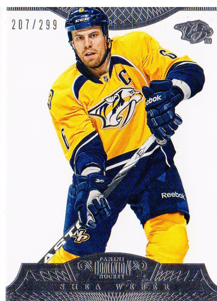 Shea Weber 2013 Dominion #54 Printing Plates Black /1 Price Guide ...