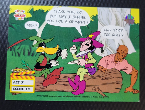 1993 Upper Deck Adventures in Toon World Daffy Duck Michael Jordan A 7 ...