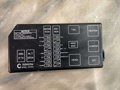 1998 Toyota 4runner Fuse Box Diagram 2012 Toyota 4Runner Fuse Box
