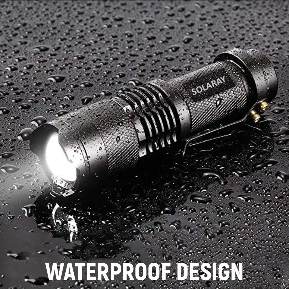 2-Pack Tactical LED Flashlight Military Grade Small Ultra Bright Light ...