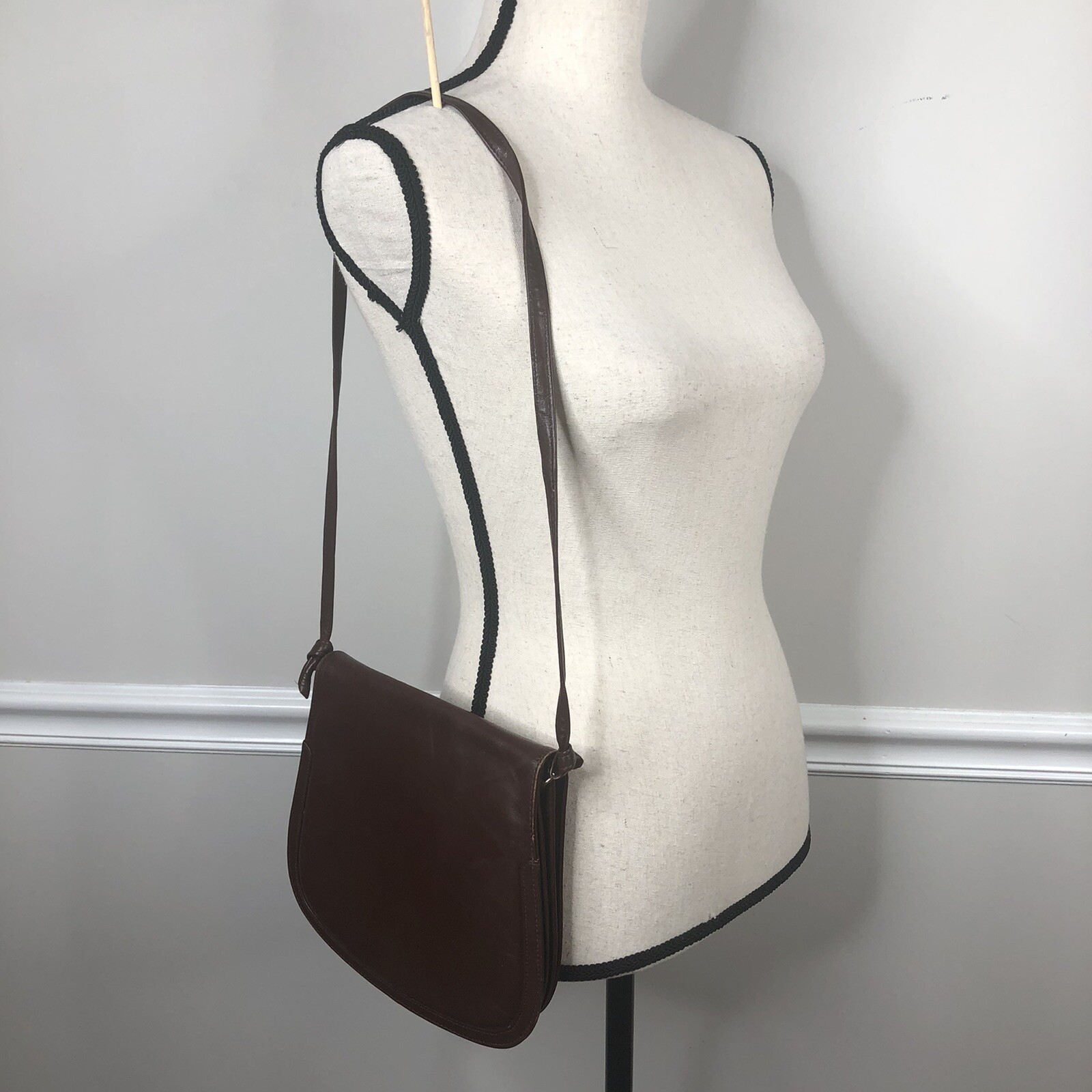 Harrods LTD London Vintage brown leather purse made … - Gem