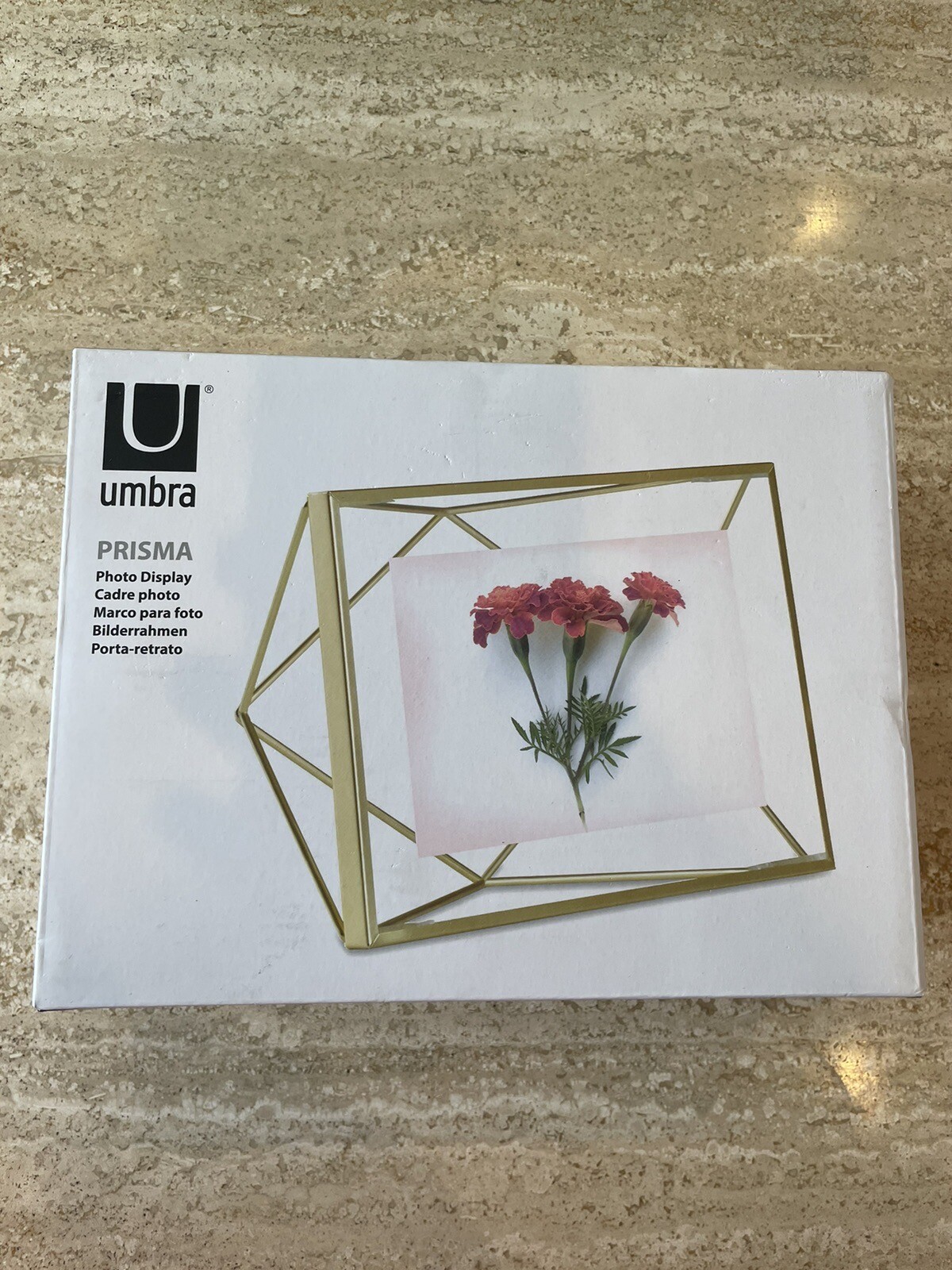 Set Of Two Umbra Photo Frames In Matte Brass Geometric Style 4x6” | eBay