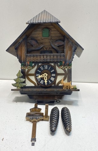 Vintage Handcrafted Cuckoo Clock. Regula, Germany Mechanical Wall Clock ...
