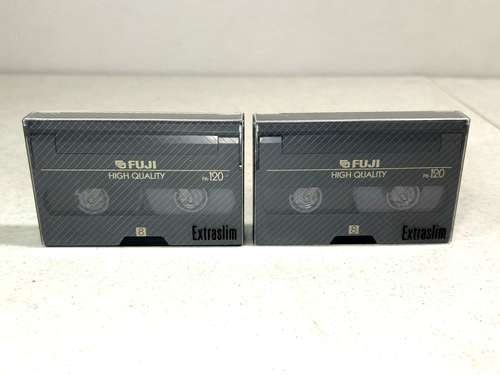 Lot of 2 Fuji 8mm Video Cassette Tapes MP120 Metal Particle Video8 ...