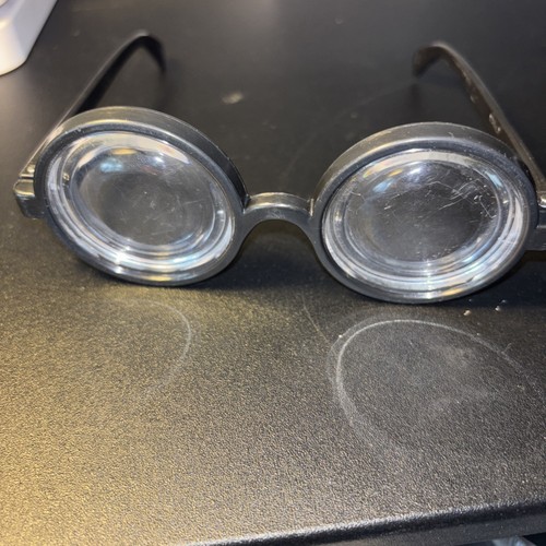 Nerd Spec Glasses plastic costume round thick intellectual look lenses ...