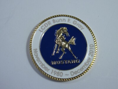 LCDR Bunn F. Gray Mustang 1980-2010 Challenge Coin | eBay