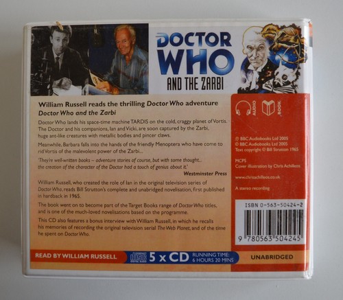 Doctor Who: And the Zarbi - Bill Strutton - Audiobook - 5CD - Chivers ...