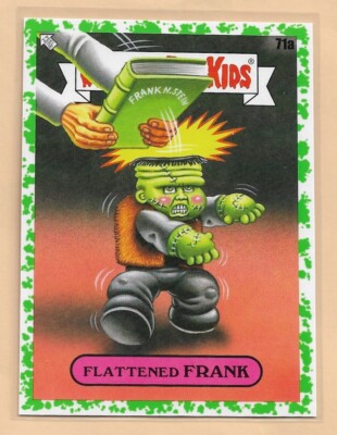 2022 GARBAGE PAIL KIDS GPK BOOK WORMS Flattened Frank Booger Green 71a ...