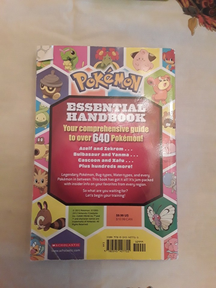 Pokemon Ser.: Pokemon: Essential Handbook by Cris Silvestri (2012 ...