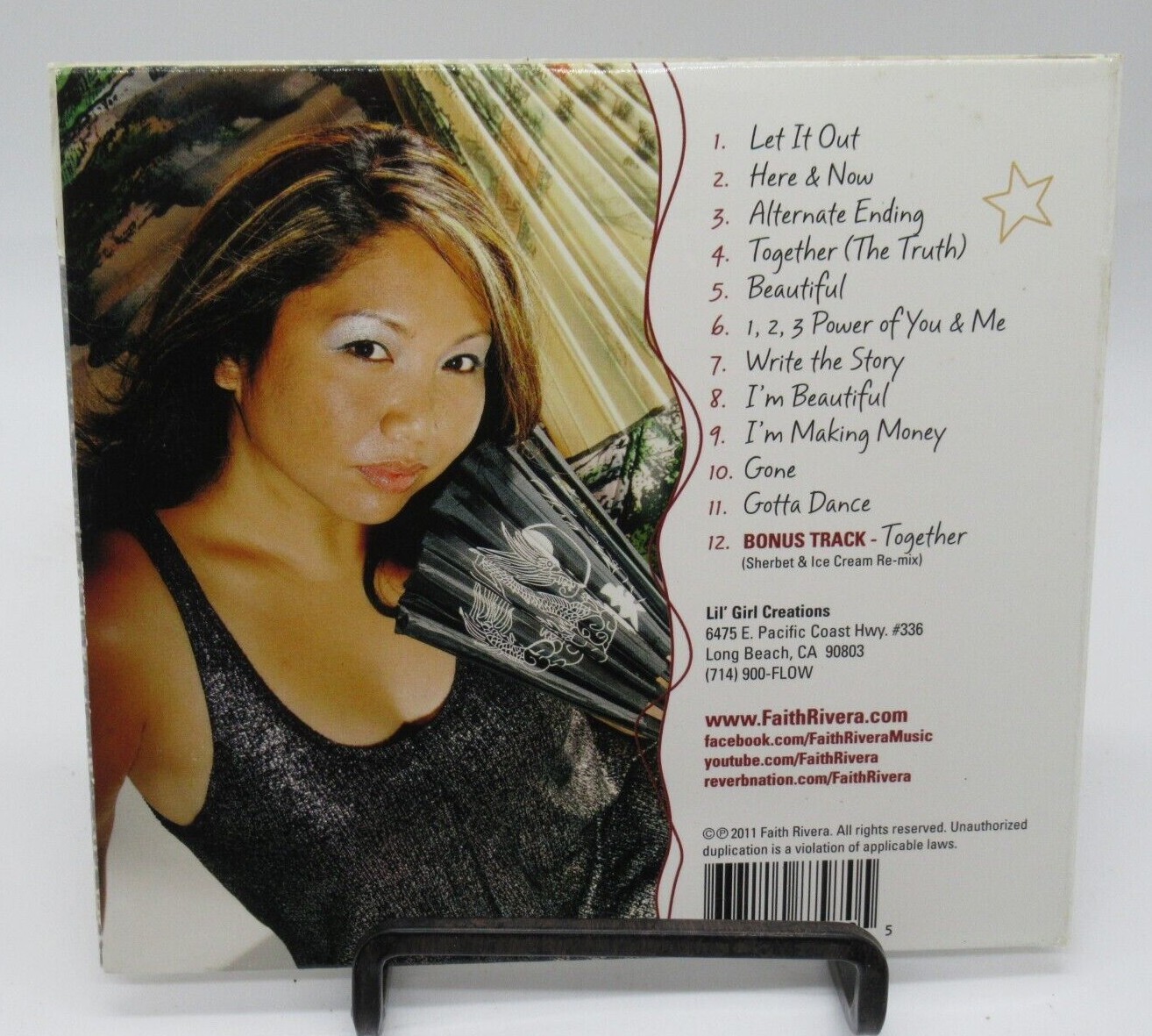 FAITH RIVERA: LET IT OUT MUSIC CD, 12 GREAT TRACKS, LIL GIRL CREATIONS ...
