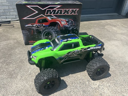 Traxxas Xmaxx 8S - Green Used, Lots If Extra Parts Included! | eBay