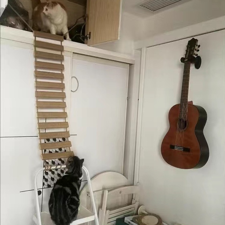 Sisal Cat Climbing Ladder Cat Climber Cat Scratcher Cat Toy for Indoor ...