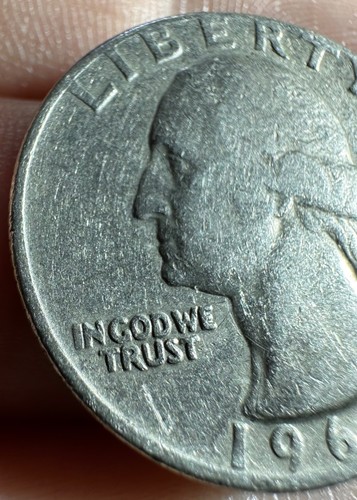 1967 Quarter No Mint Mark, Obverse And Doubled Die Reverse Error. (Very ...