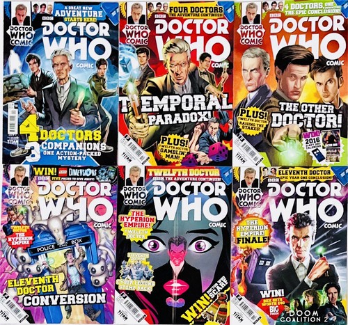 FULL SET of 6x Doctor Who Comic UK Titan 2015-16 Unread 10th, 11th ...