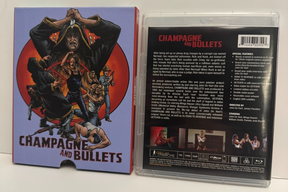 Champagne and Bullets OOP Blu ray Vinegar Syndrome VSA Slipcover ...