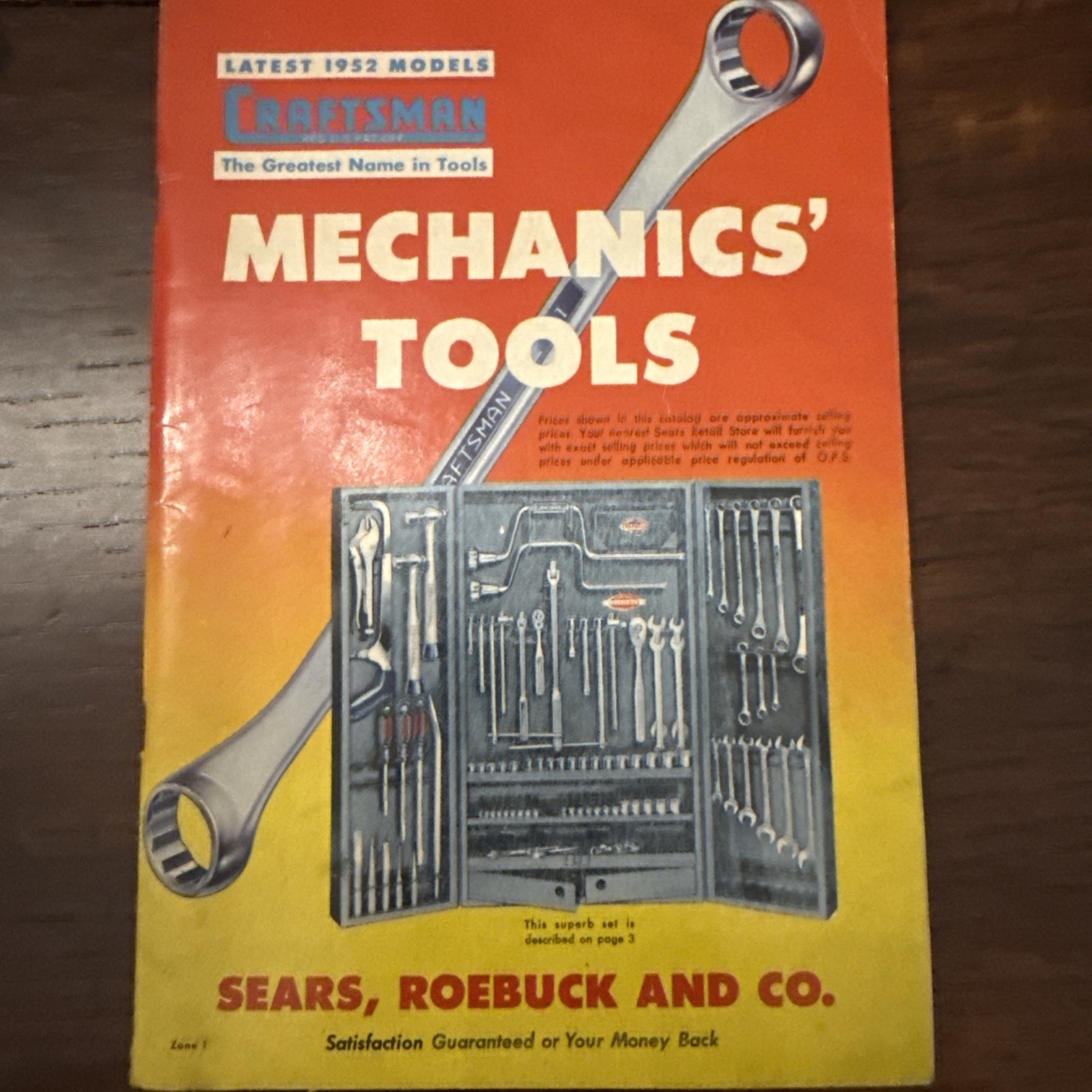Vintage Sears Craftsman 1952 Mechanics Tools Catalog w/48 pages | eBay