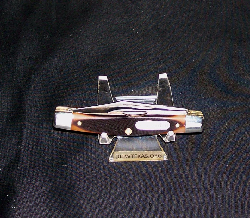 Schrade 33OT Knife Old Timer Jack 3-5/16" Closed 1980's Delrin Handles ...