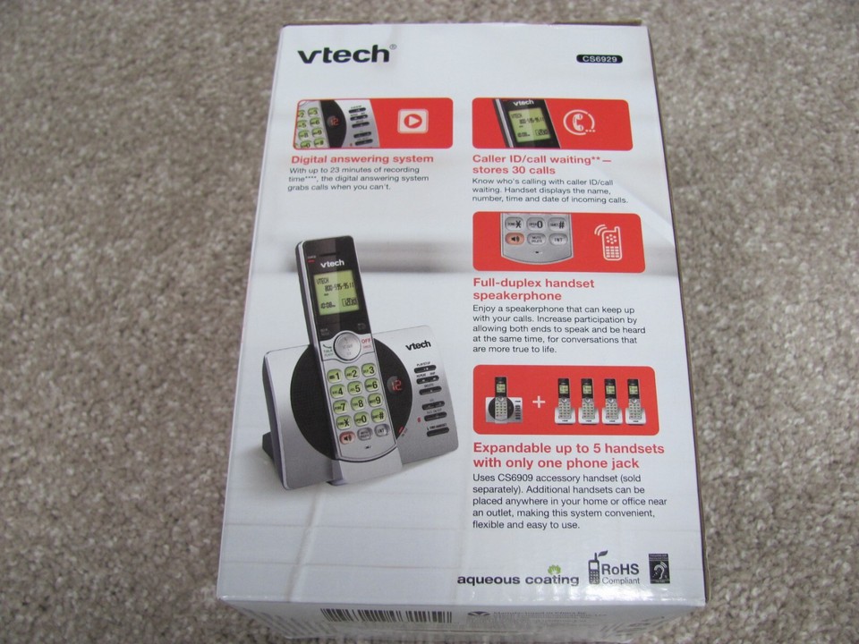New VTech CS6929 Cordless Digital Answering System with Caller ID/Call ...
