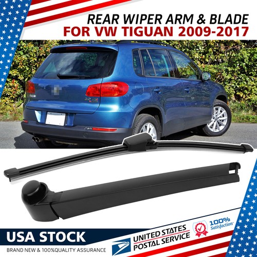 For VW Tiguan 2009-2017 Rear Windshield Wiper Arm With Blade Set 1T0 ...