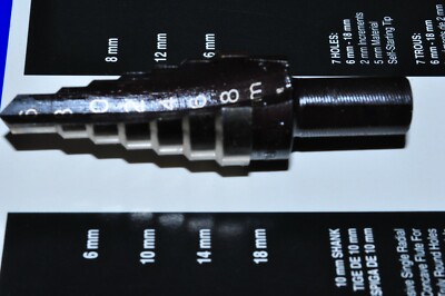 UNI BIT STEP DRILL METRIC #3M Unibit Self-Starting Stair step Bit MADE ...