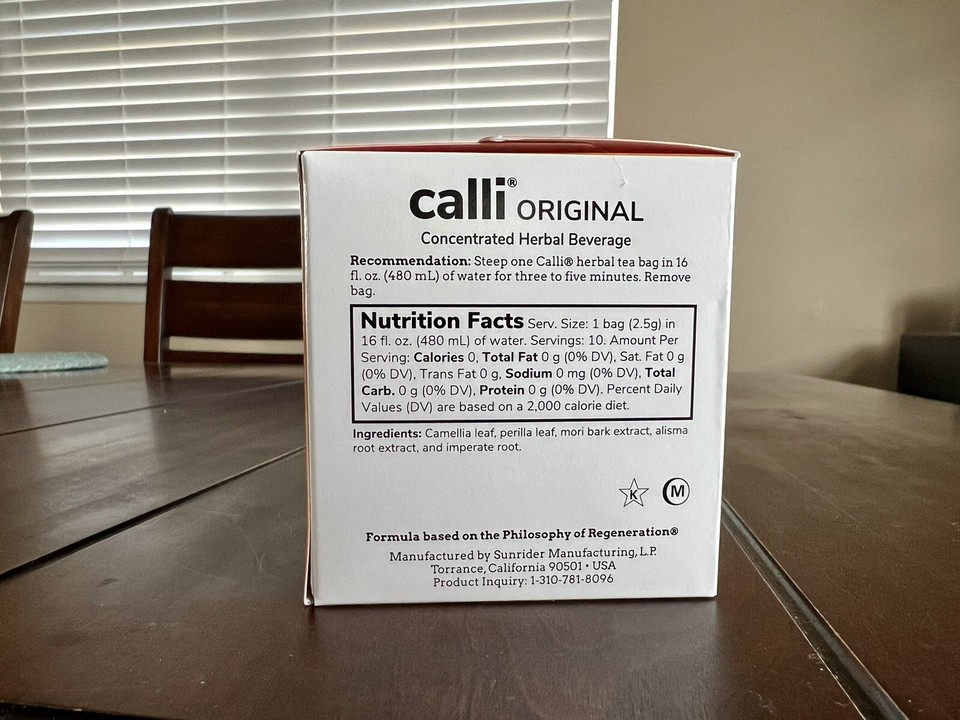 10 BAGS Sunrider CALLI Regular Herbal Tea EXP: 2026 • SEALED • Fast ...