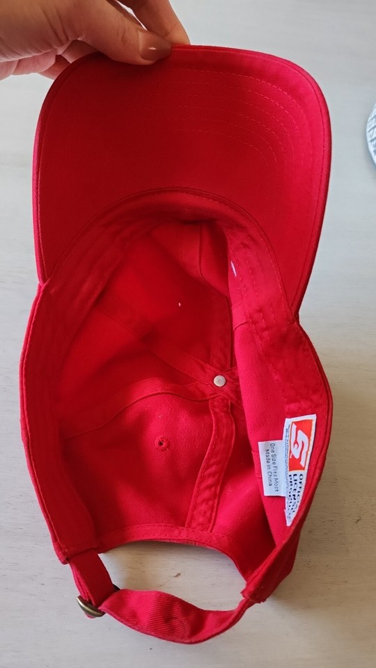 Snap-On Tools Hat Ball Cap Red 3D White Wrench S Adjustable *Free ...