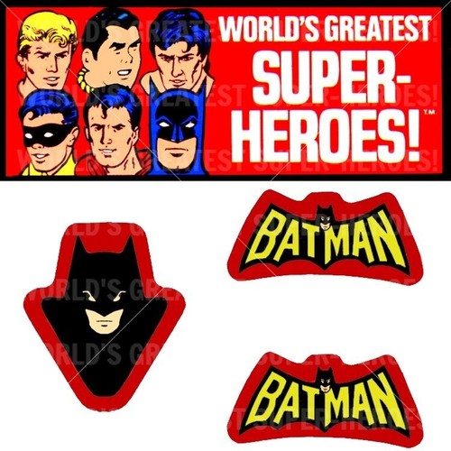 Mego Batman Batcycle Decal for World's Greatest Superheroes 8" Figure ...