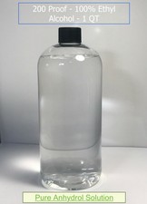 Ethanol Dehydrated Alcohol 200 Proof 99.9 Undenatured USP 100ml for ...