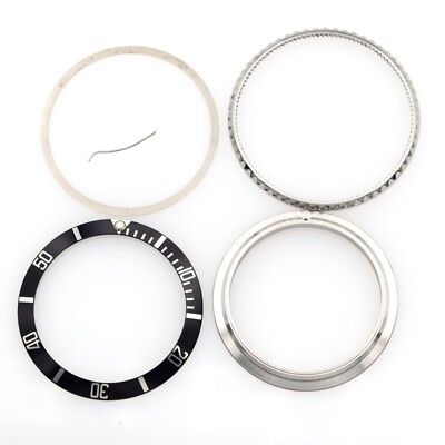 Black Insert, Bezel, Spring, Click, Retainer Ring For Rolex Submariner ...