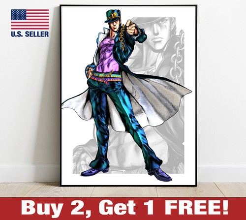 JoJo's Bizarre Adventure Poster 18" x 24" Print Anime Game Room Kujo ...