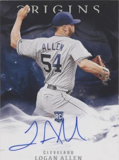 2020 Panini Chronicles - Origins Signatures Logan Allen #15 (AU, RC ...