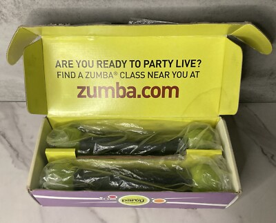 Zumba Toning Sticks Set of 2 Green Shaker Workout Weights 1 lb ea Gym ...