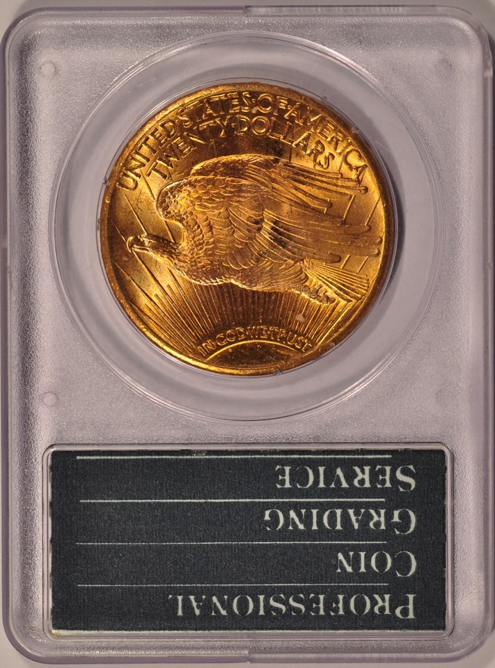 1927 $20 Saint Gaudens Gold Double Eagle PCGS MS62 Rattler Pre-1933 ...