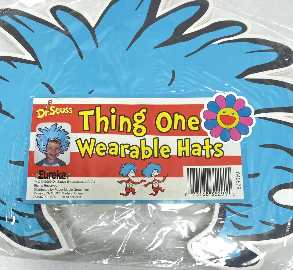Dr. Seuss Thing One Wearable Hair Lot Of 10 Kid's Classroom Party Favor ...