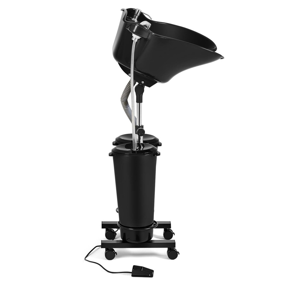 Portable Salon Shampoo Bowl Electric Pump,2*10L Buckets,2 Spray Heads ...