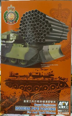 AFV Club 1/35 Royal Engineers Modern PIPE FASCINE for Anti-tank Ditches ...