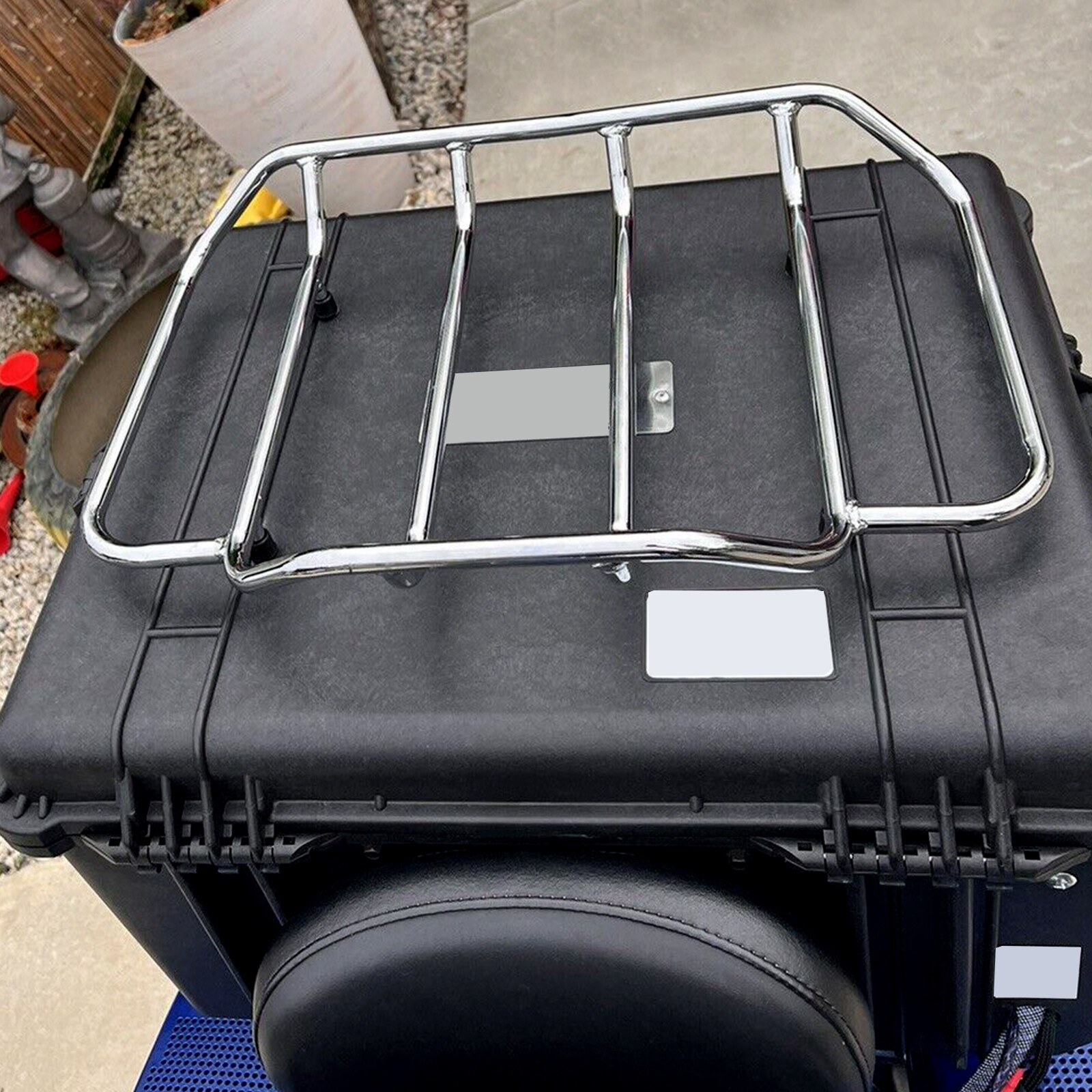 Chrome Tour Pack Pak Trunk Top Luggage Rack For Harley Davidson Touring ...