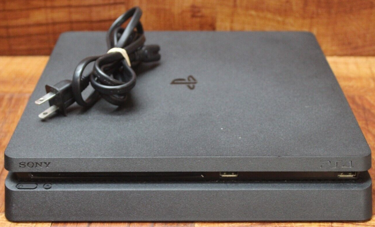 Sony PlayStation 4 Slim Gaming Console with Controller - Black