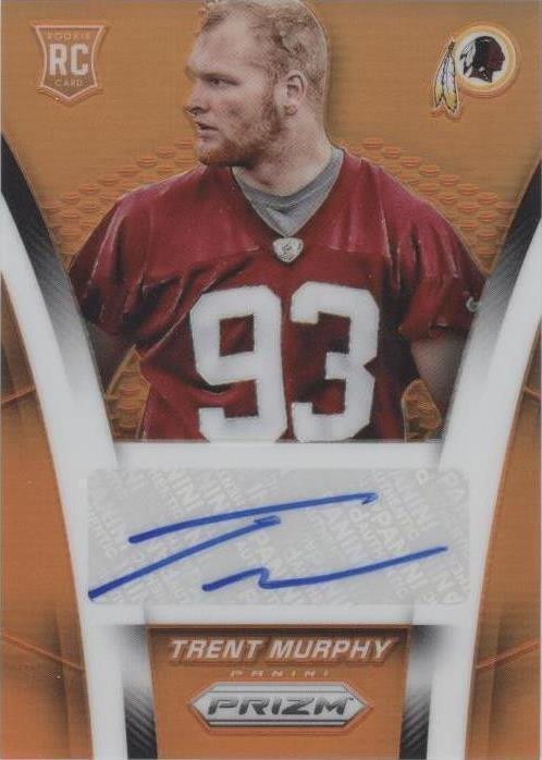 2014 Panini Prizm - Autographed Rookie Trent Murphy #AR-MU Orange Prizm ...