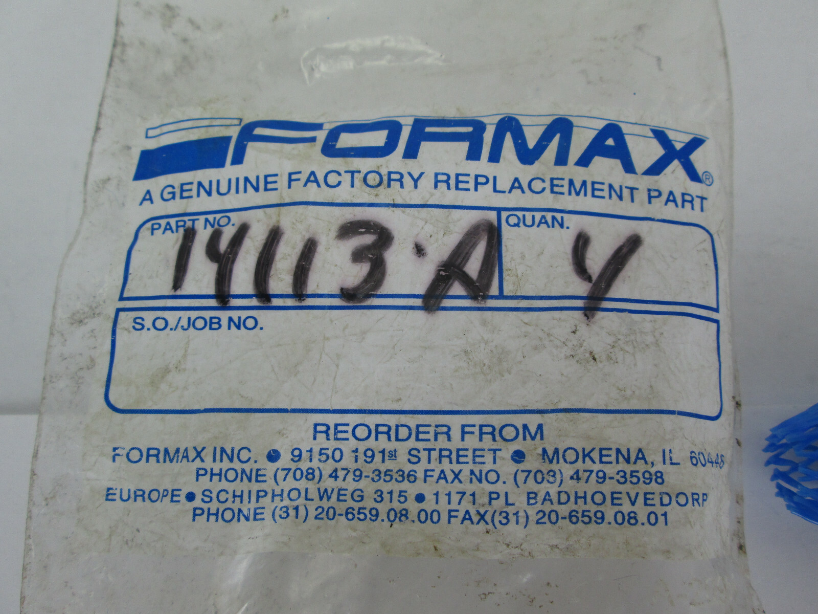 Formax Provisur Meat Patty Mold Machine Replacement Lot of Spacers ...