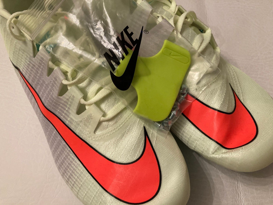 Mens 11 Nike Zoom Ja Fly 3 Track Spikes Cleats Volt Yellow Orange ...