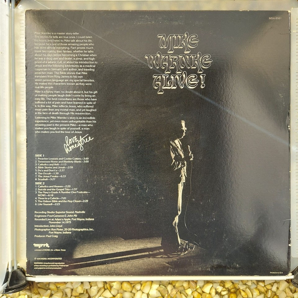 Mike Warnke, Alive!, Vinyl LP, VG+ | eBay