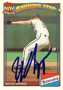 Kevin Appier autographed Baseball Card 1991 Topps Bazooka Shining Star ...