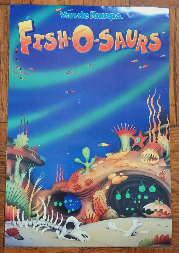 Van De Kamp's FISH-O-SAUR Print Advertising Poster Food fish sticks 12 ...